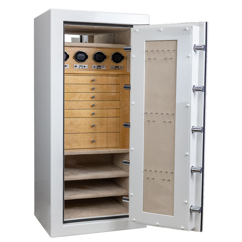 Luxury Jewelry Safe with 7 Drawers, 4 Watch Winders | Casoro