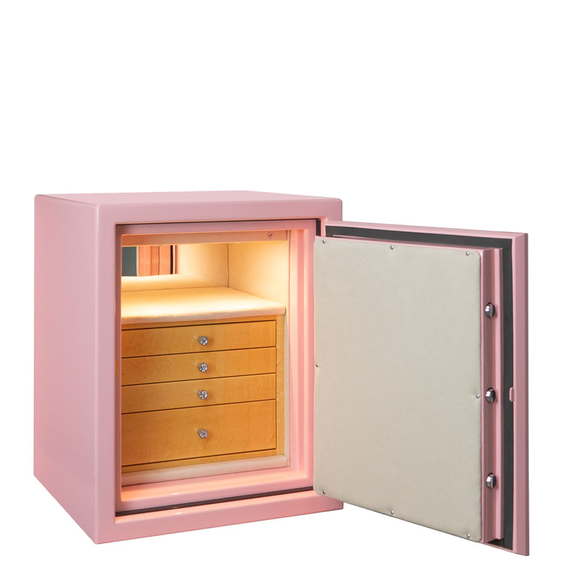 Small Jewelry Safe with 4 Drawers | UL Burglar, 2-hr Fire | Casoro